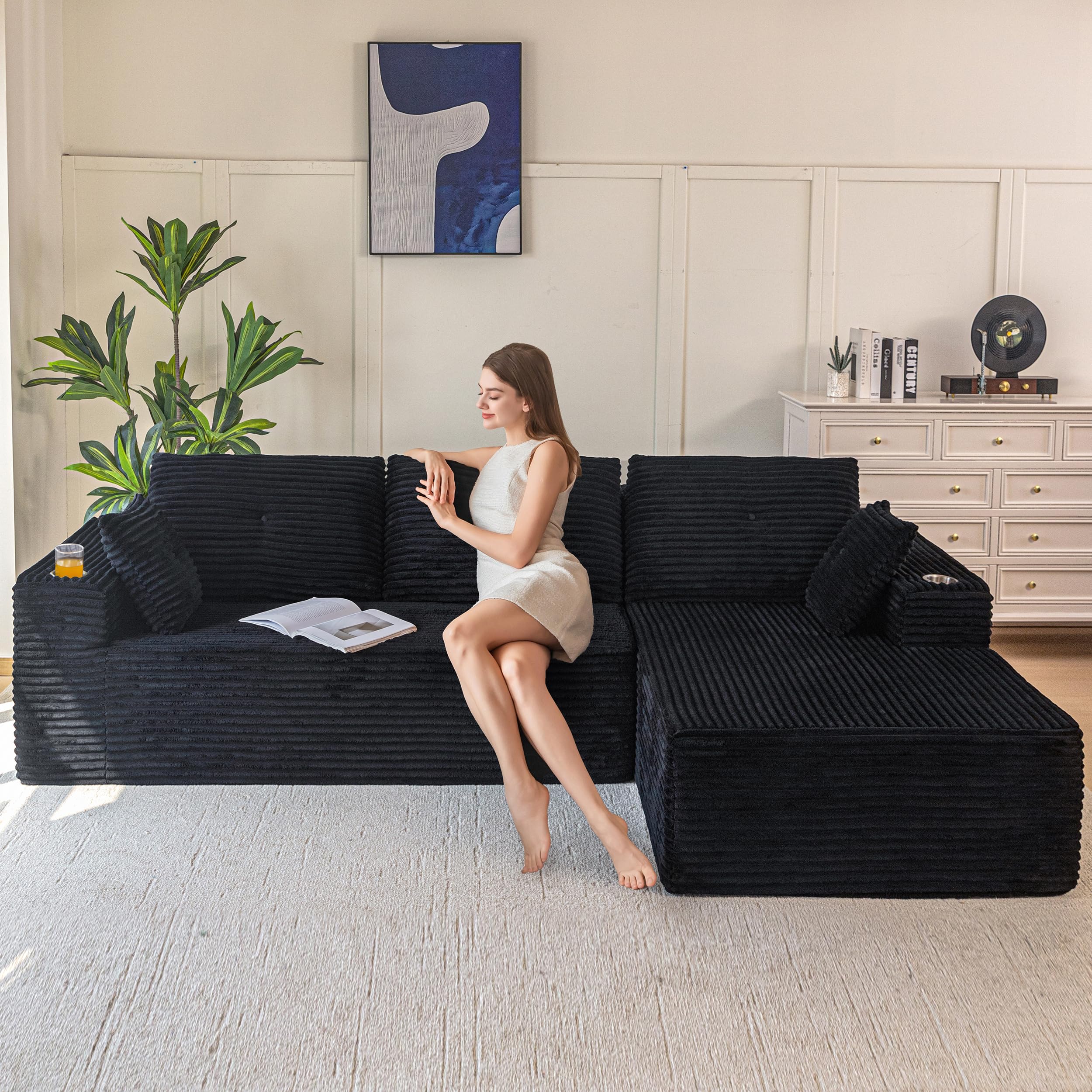 Customize Your Space: 5 Modular L-Shaped Foam Sofa Layouts to Try – Maxyoyo