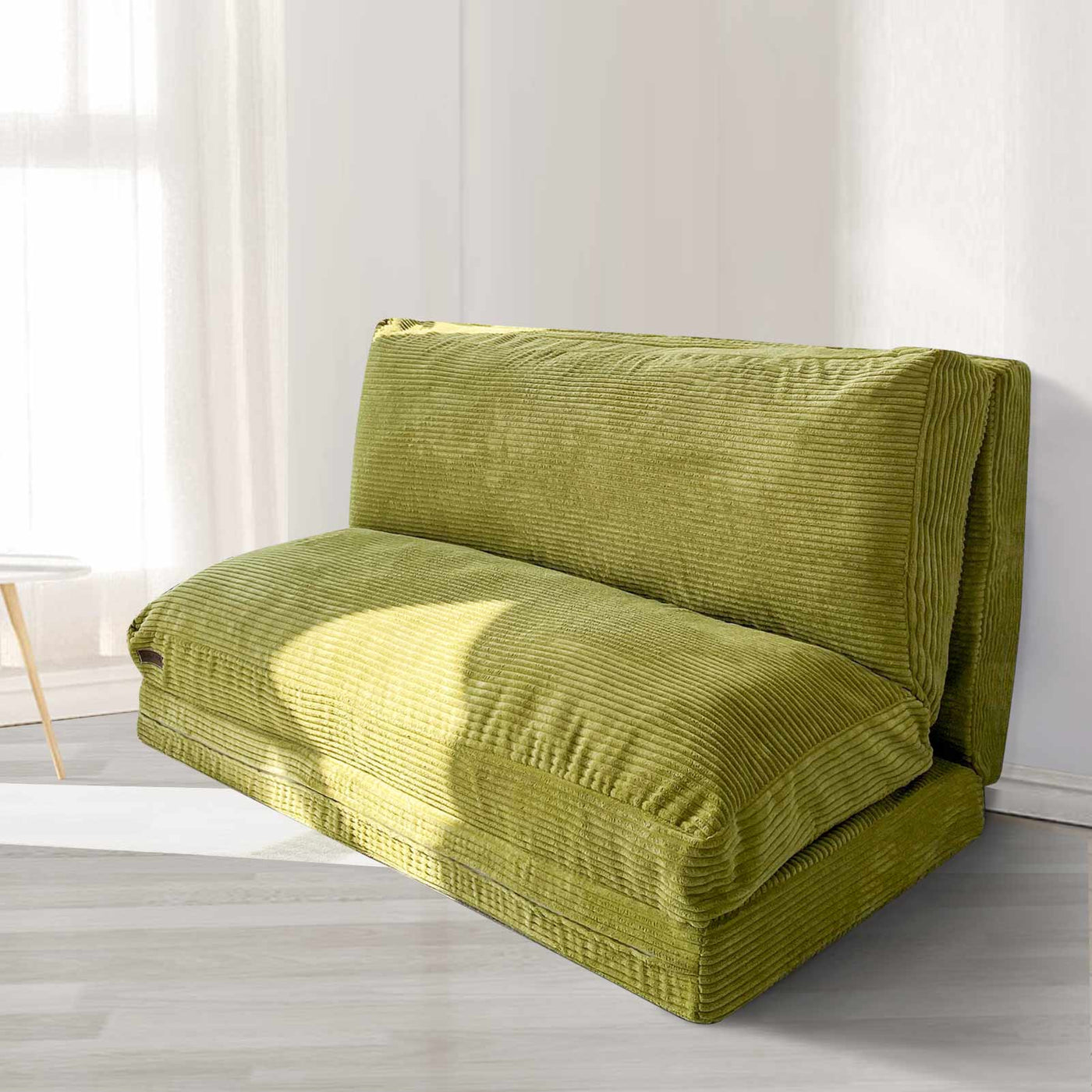 MAXYOYO Green Folding Floor Sofa Bed with Corduroy Cover – Maxyoyo
